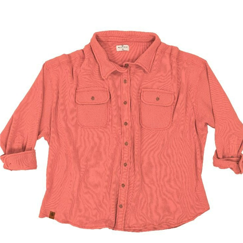Pink Waffle Shacket by Simply Southern - McClard's Gifts