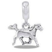Horse Dangle Silver Davinci Bead - McClard's Gifts