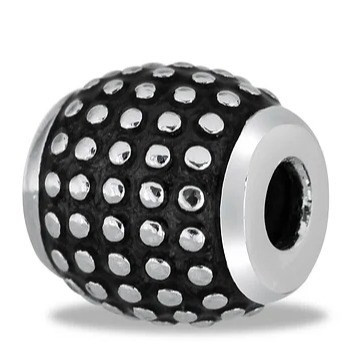 Black Dimple Davinci Bead - McClard's Gifts