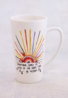 Red Swirl Latte Mug By Golden Rabbit - McClard's Gifts