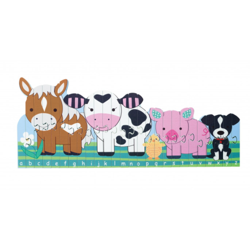 McClard's Gifts: Farm Animals Alphabet Puzzle for toddlers