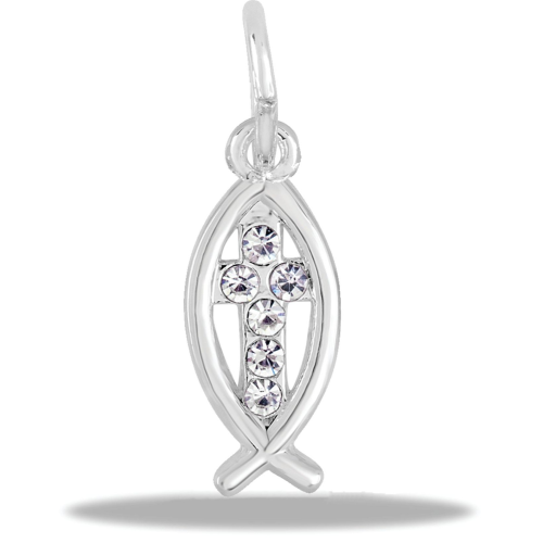 Cross in Fish Davinci Bead - McClard's Gifts