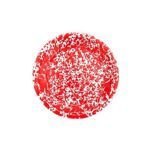 Splatter Enamelware Red Pie Plate - McClard's Gifts