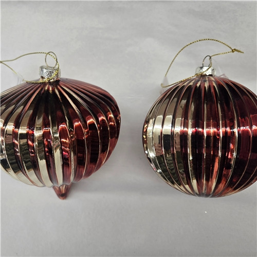 Rust and Gold Iridescent Ball (Sold Individually) - McClard's Gifts