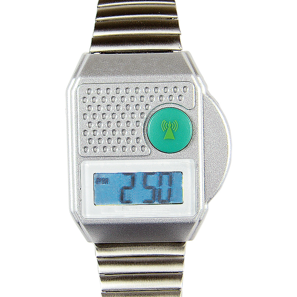 Digital Talking Atomic Watch - Silver Expansion Band | LS&S