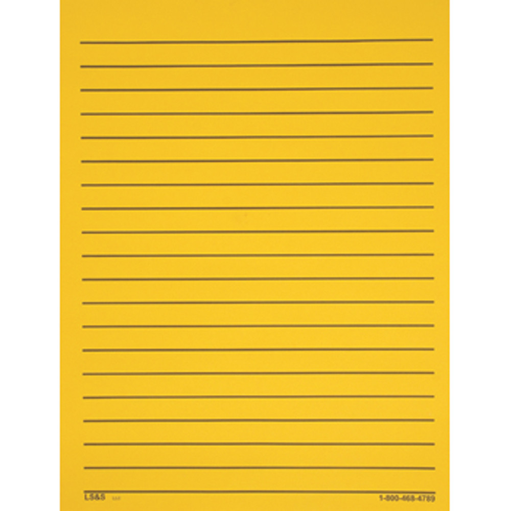 Yellow Bold Line Paper, Single Sided, 100 Sheets