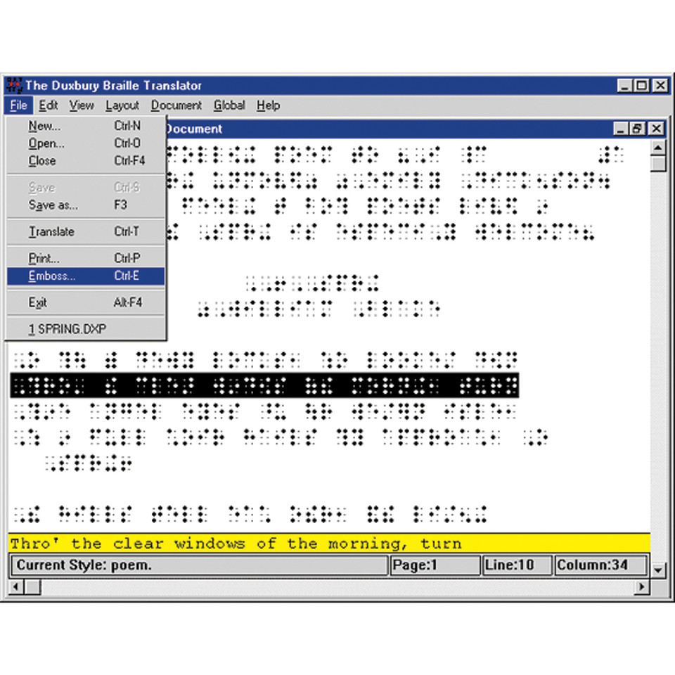 Duxbury Braille Trans For Windows | LS&S
