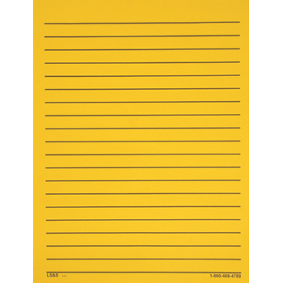 Yellow Bold Line Paper, Single Sided, 100 Sheets