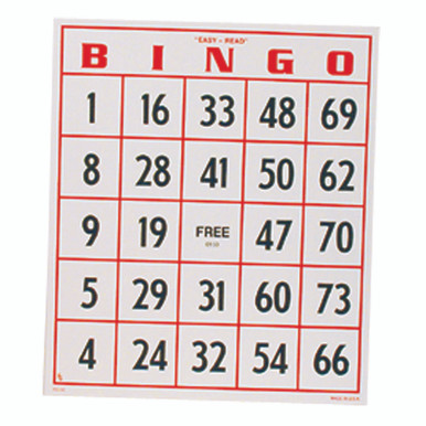 Large Bingo Card | LS&S