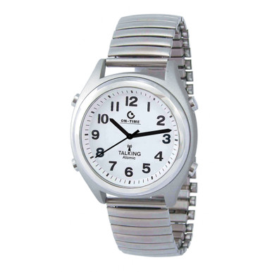 Talking Atomic Watch Male Voice Black Hands | LS&S