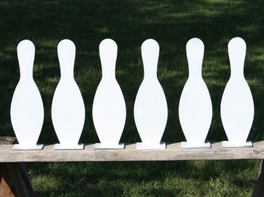 15" Bowling Pin K'Over Targets - 6 Pc. Set 3/8" Thick - Free Shipping ...