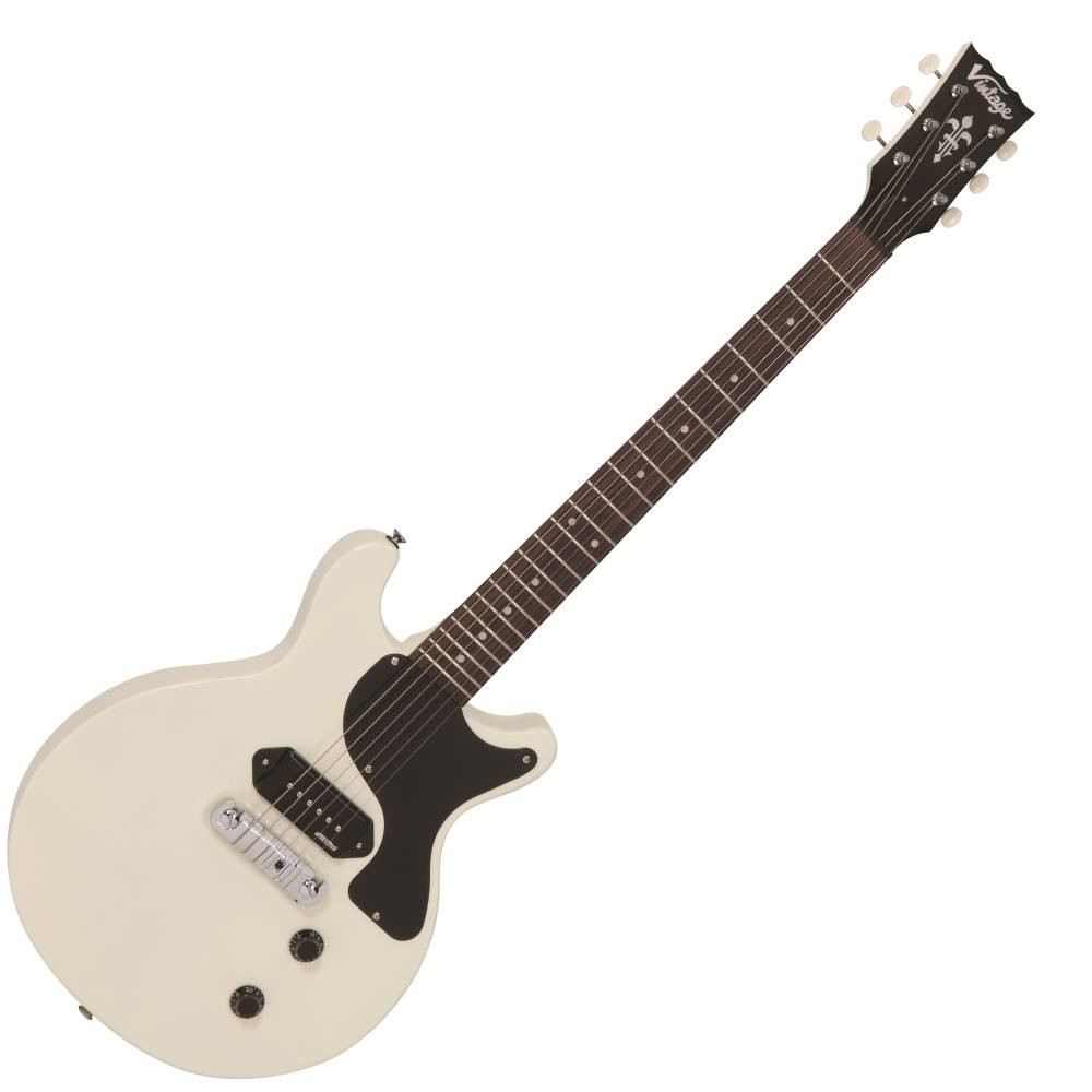 VINTAGE V4 BASS- MAPLE NECK- VINTAGE WHITE In stock and ready to ship ...