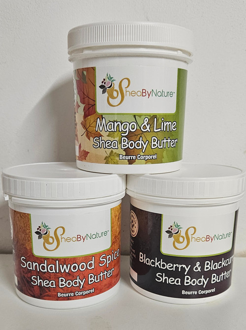 Set of 3 Sheabynature intensive shea butter body butters