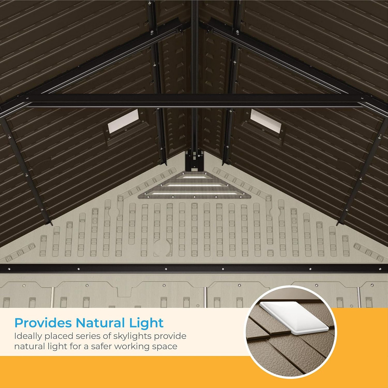 Suncast Tremont BMS8700 | 8' x 7' Resin Storage Shed | Eartheasy.com