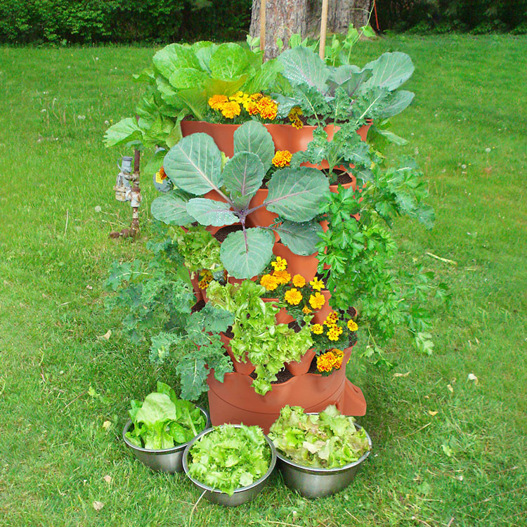 Garden Tower 2 - Vertical Garden Planter & Composter | Eartheasy.com