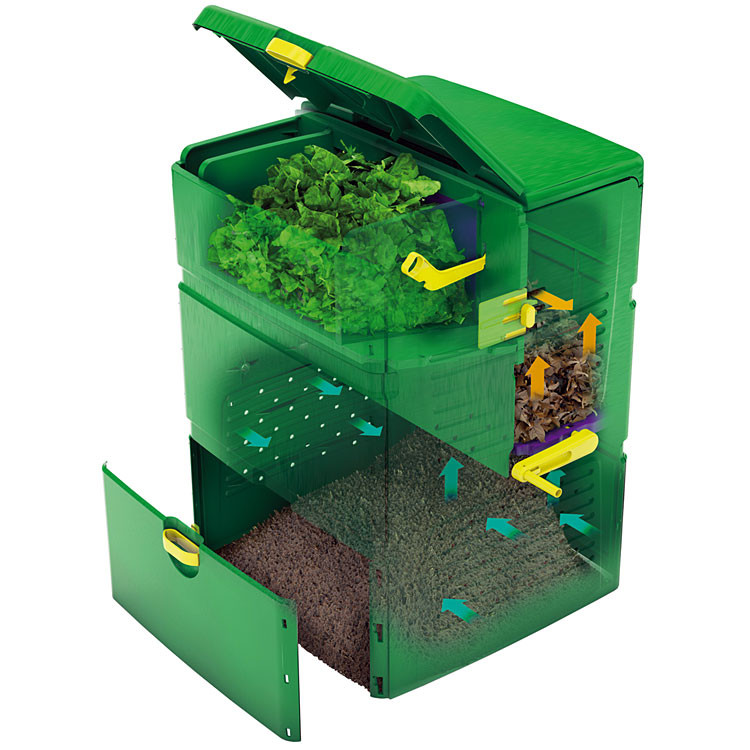 Aerobin 200 Insulated Composter - 7 Cubic Foot (55 Gallon) Compost Bin ...
