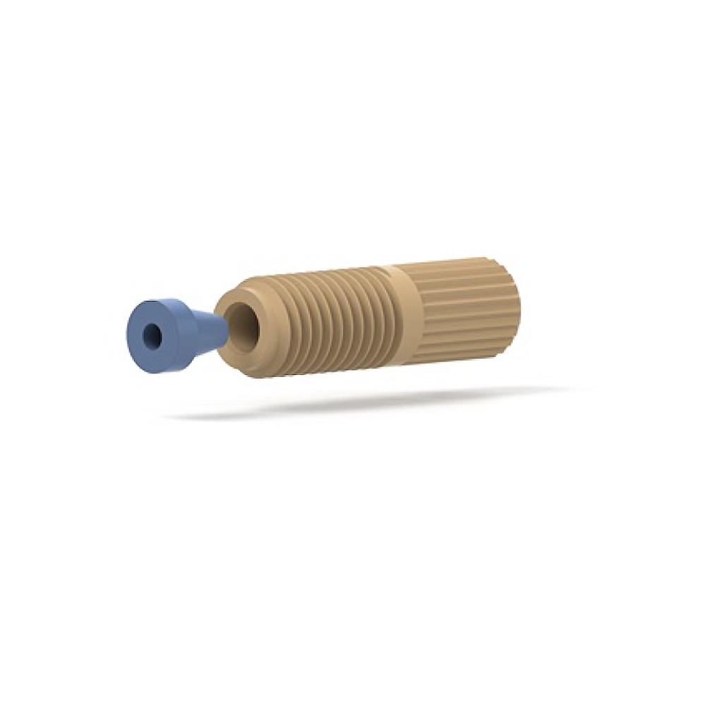 Flangeless Headless PPS Fittings + ETFE Ferrules 1/4-28 to 1/16" OD ...