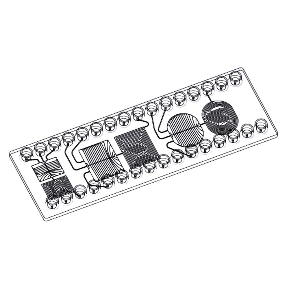 Passive Phase Guide Mixer Chip - Mini Luer - Darwin Microfluidics