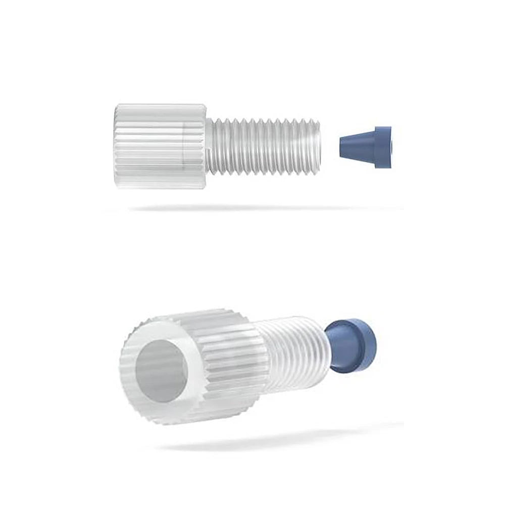 Flangeless PFA Fittings + ETFE Ferrules 1/4"-28 to 1/16" OD (pack of 10 ...