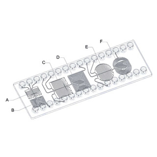 Passive Phase Guide Mixer Chip - Mini Luer - Darwin Microfluidics