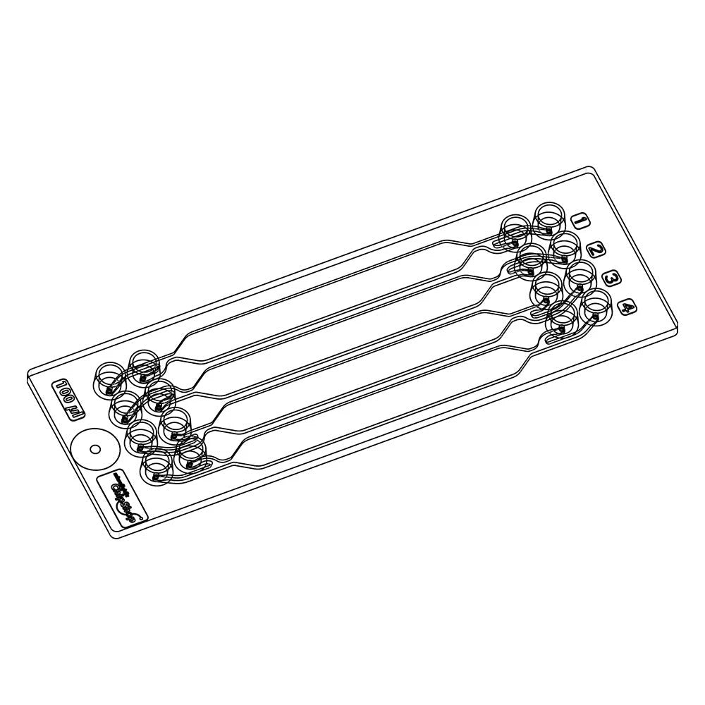 Rhombic Chamber Chip - Mini Luer - Darwin Microfluidics