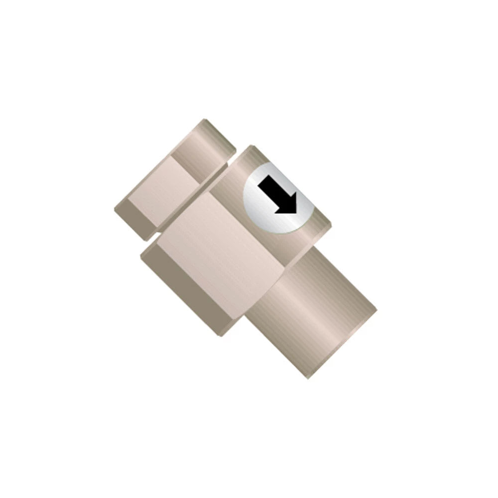 10-32 x 10-32 Inline Check Valve - Darwin Microfluidics