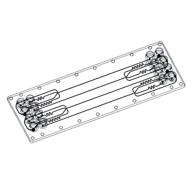 Droplet Generator Chip - Y Double Cross - Mini Luer - Darwin Microfluidics