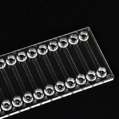 Straight channel chip - H 200 µm W 1500 µm channel Fluidic 1023 ...