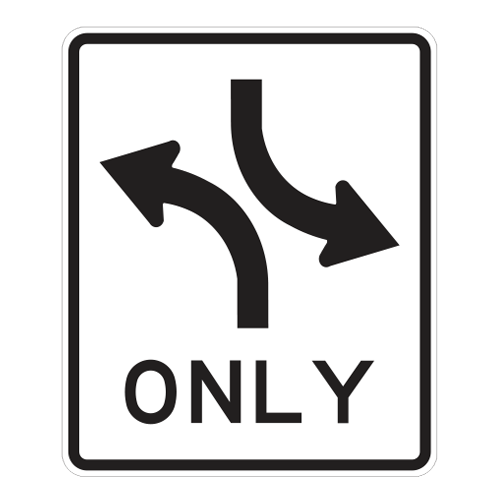R3-9A - TWO-WAY LEFT TURN ONLY - 30X36 - U.S. Municipal Supply, LLC