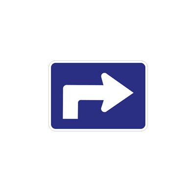 M5-1-1R - INTERSTATE ADVANCE 90 DEGREE RIGHT TURN - 21X15 - U.S. Municipal