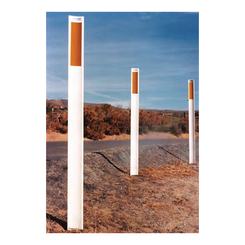 Carsonite Curv-Flex Delineators 66" White - No Sheeting - U.S. Municipal