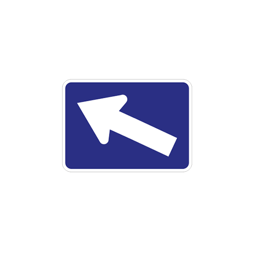 M6-2-1L - INTERSTATE 45 DEGREE LEFT TURN - 21X15 - U.S. Municipal