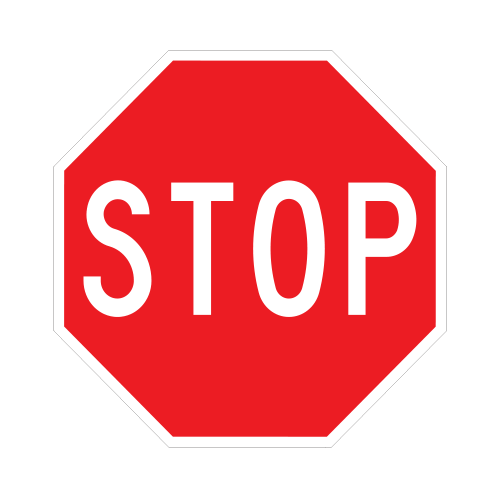 R1-1 | STOP SIGN | 24", 30" or 36" - U.S. Municipal