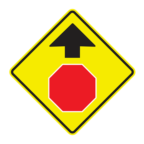W3-1 | STOP AHEAD SYMBOL | 36X36 - U.S. Municipal Supply, LLC