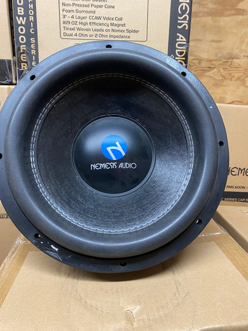 Nemesis Audio NA-12M v.3 2400W Max 3-in 4-Layer Voice Coil Car Stereo ...