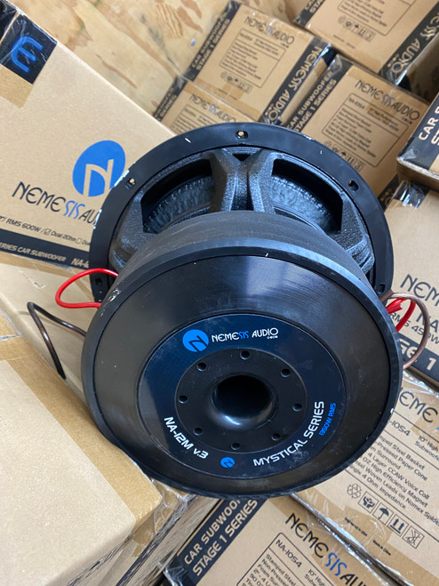 Nemesis Audio NA-12M v.3 2400W Max 3-in 4-Layer Voice Coil Car Stereo ...