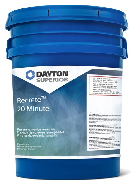 RE-CRETE,20 MIN SET (DAYTON SUPERIOR) - Northeast Agri Systems