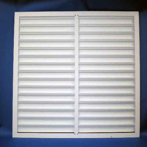 WHITE PLASTIC SHUTTER 53.8" ID X 55.8" OVERALL - Northeast Agri Systems