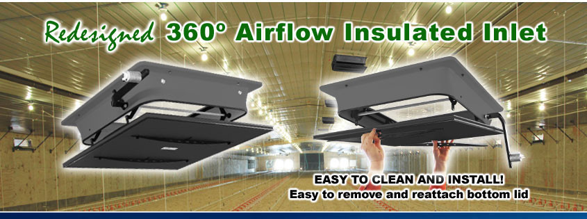 360 DEGREE INSULATED CEILING INLET GRAVITY - Northeast Agri Systems
