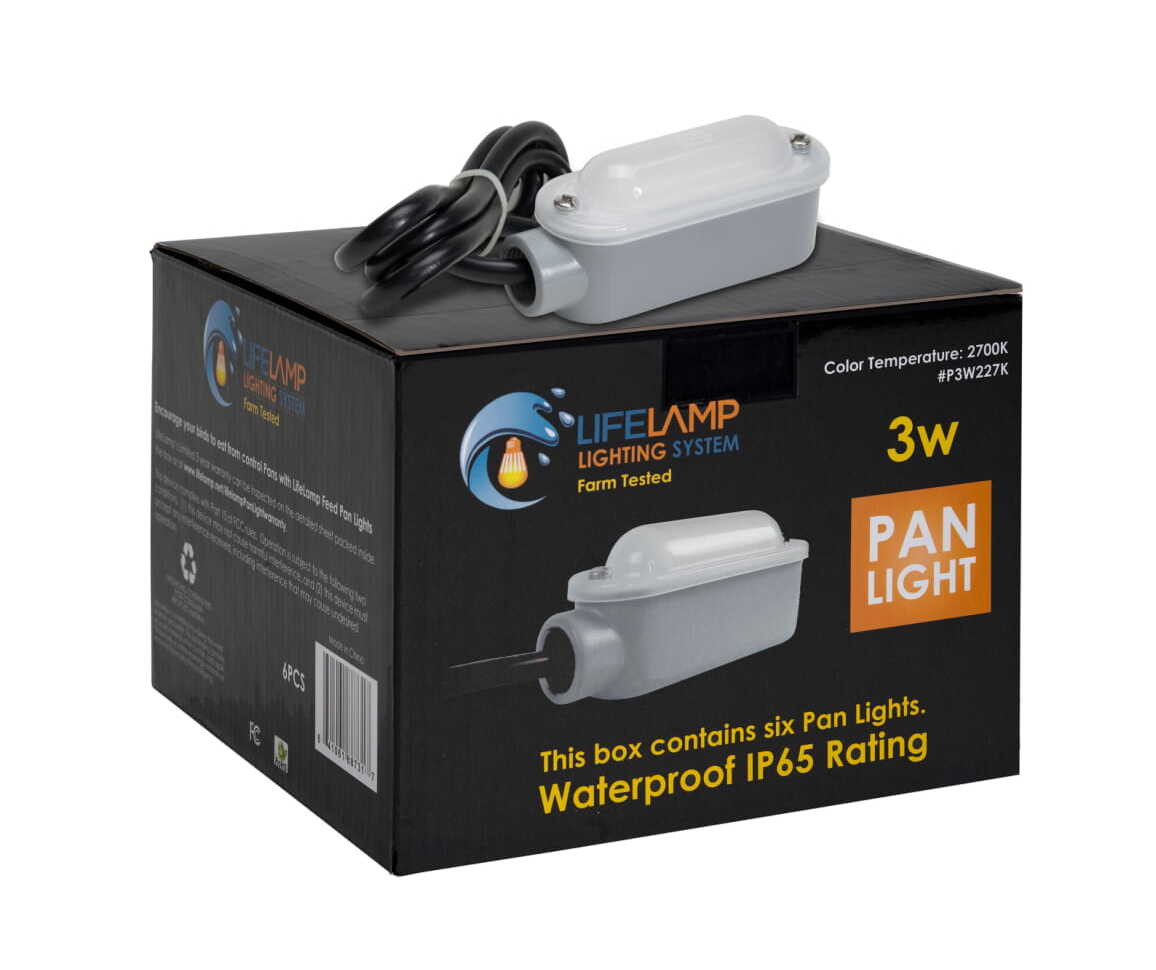 3 WATT PAN LIGHT 110/220V - Northeast Agri Systems