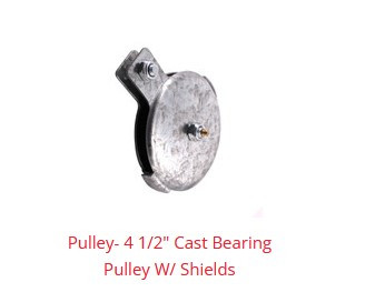 4 1/2" Cast Bearing Pulley w/ Shields