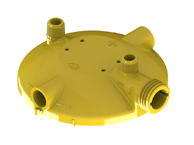 TOP SHELL, OPTIMA REGULATOR (YELLOW)