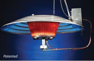 Ultra-Ray® HP 120V 5PSI 40M BTU LP Gas Brooder less canopy