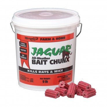 JAGUAR CHUNKS RAT BAIT 9LBS, PAIL {BRODIFACOUM} - Northeast Agri Systems