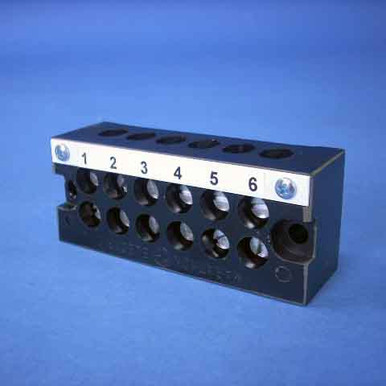 TERMINAL BLOCK 6 POLE 18-6 AWG 600 V 65 A - Northeast Agri Systems