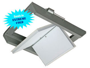 DOUBLE-SIDED GRAVITY CEILING INLET WINCHED18.5" X 21.5" FRAMED ...