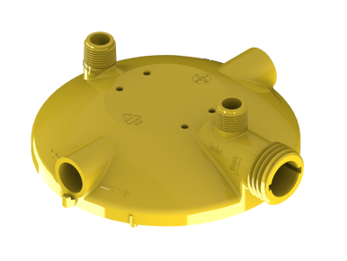 TOP SHELL, OPTIMA REGULATOR (YELLOW)