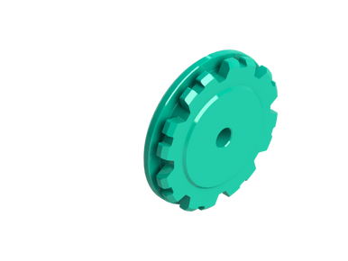 DEFLECTION WHEEL GROOVED 155MM CURVE CONVEYOR