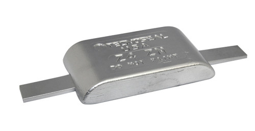 Z4-ZNAL Weld-On Zinc Anode with Aluminum Strap - yachtzincs.com