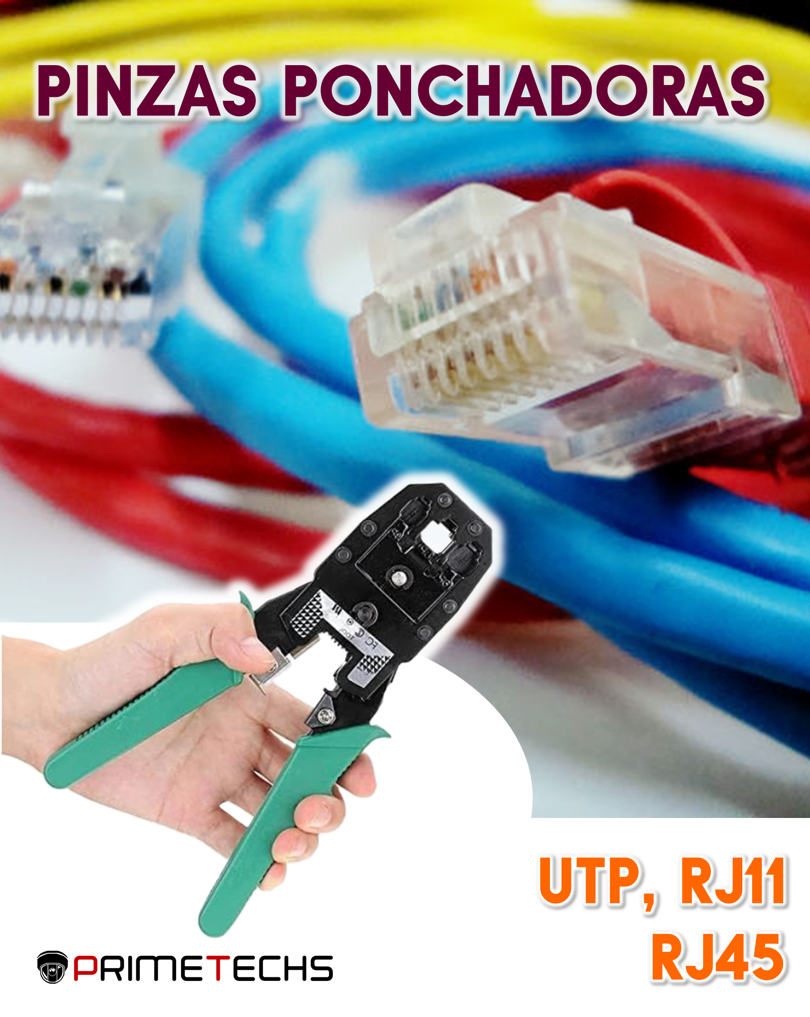 PINZAS PONCHADORAS RJ45 Y RJ11 UTP